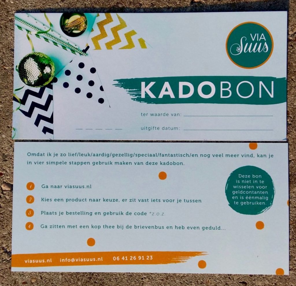 Kadobon € 10,00 - ViaSuuS